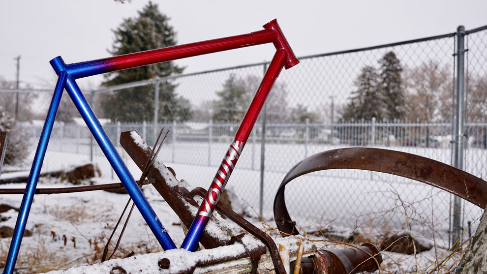 Volume Cutter 700c Red/Blue Colorway Frame – Resist Bikes